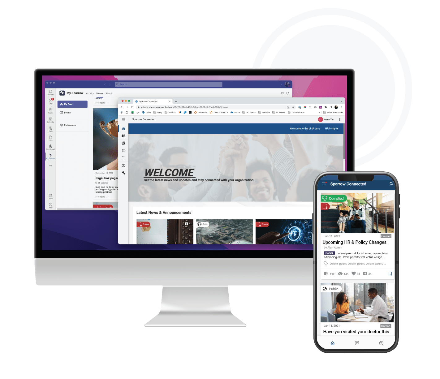 Corporate Communications Platform Sparrow Connected